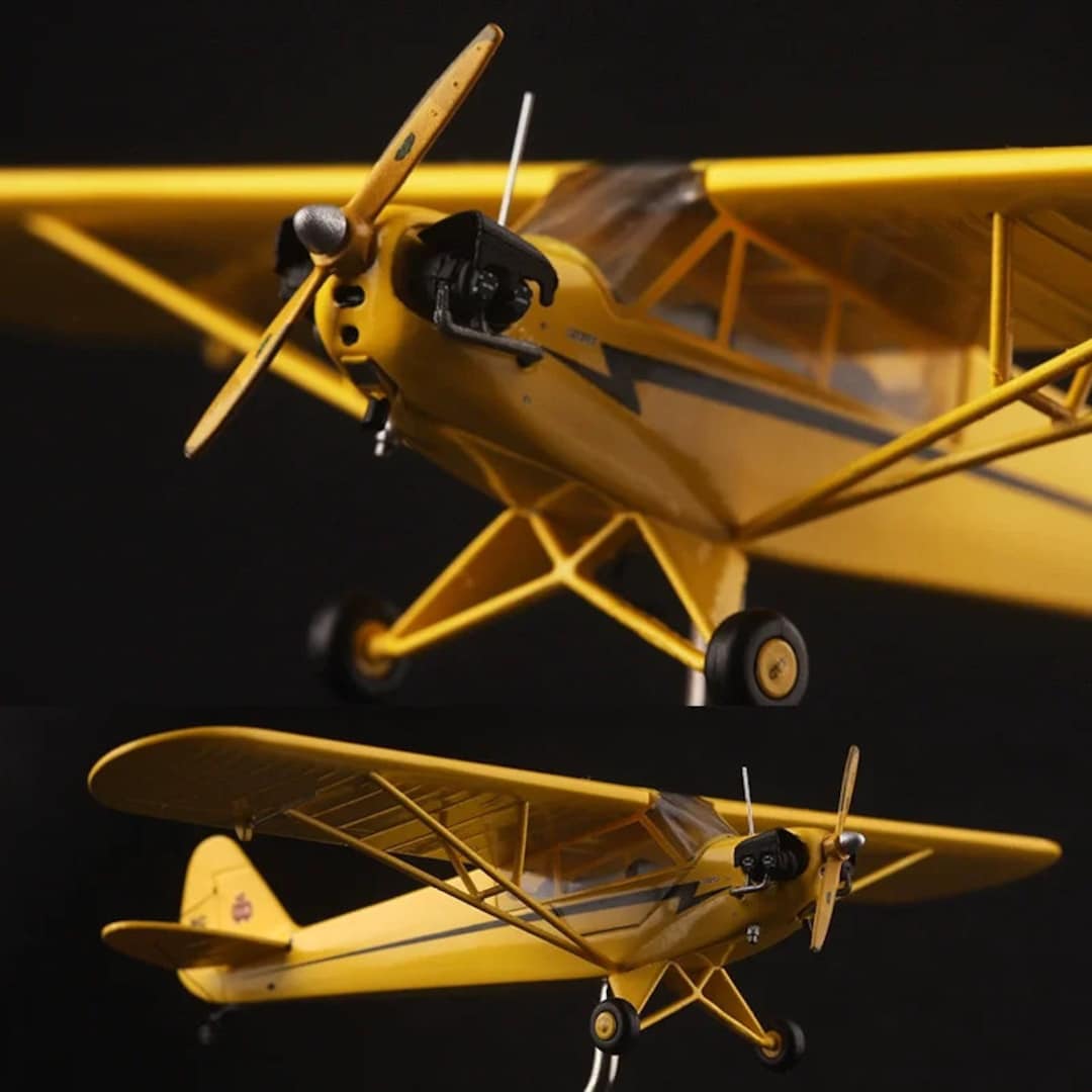 Piper Cub J3 Detail 1/72 Scale Model Metal Alloy Die Cast Collection ...