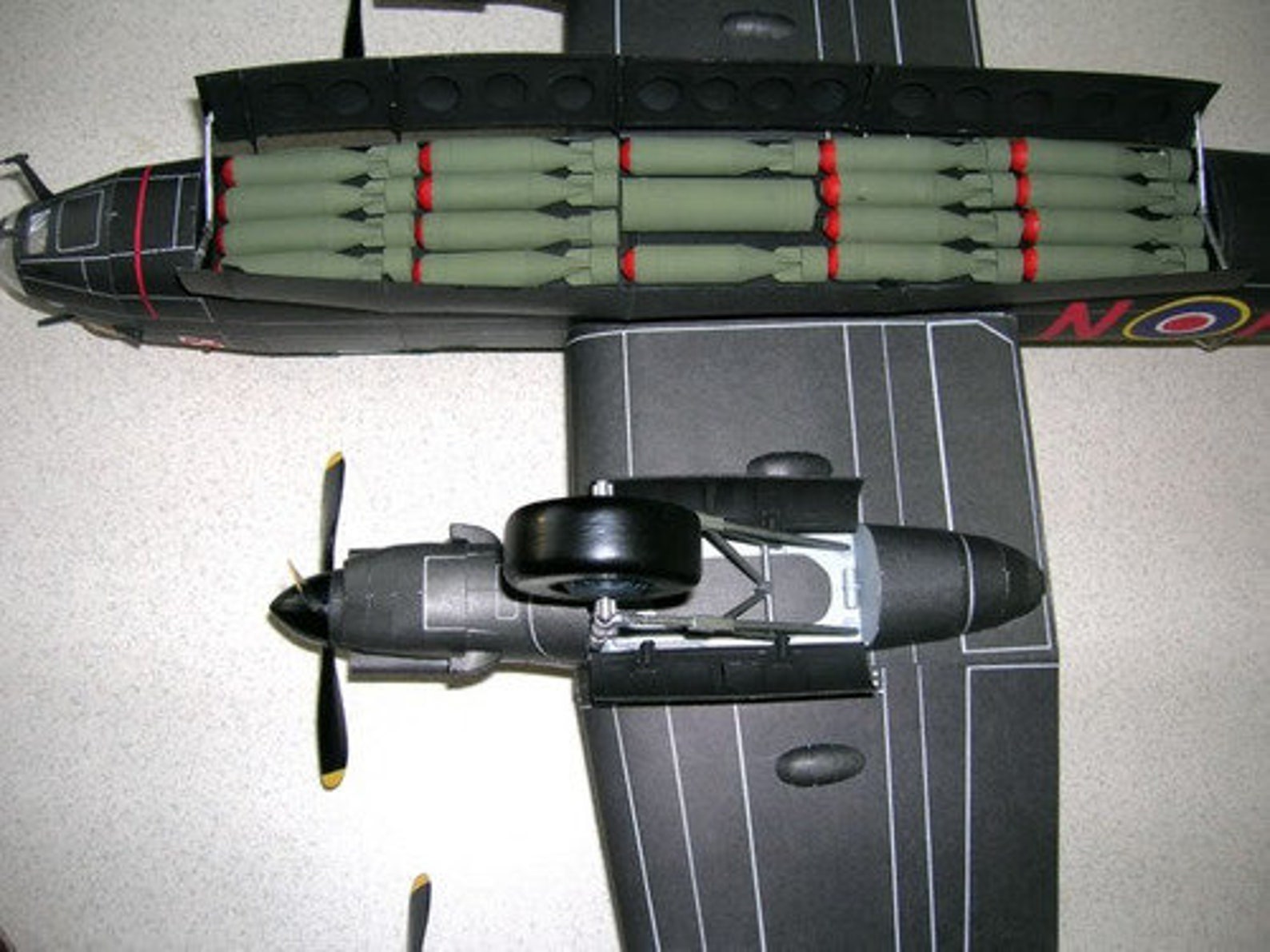 Avro Lancaster Bomber Aircraft Papercraft Paper Color Model - Etsy