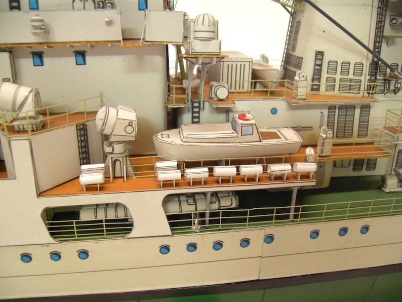 Sovremenny Class Destroyer Soviet Battle Ship Papercraft Paper - Etsy