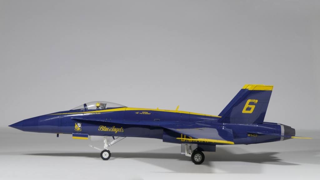 PaperCraft Blue Angel Fighter Jet (Boeing F/A-18) Scale Paper Model ...