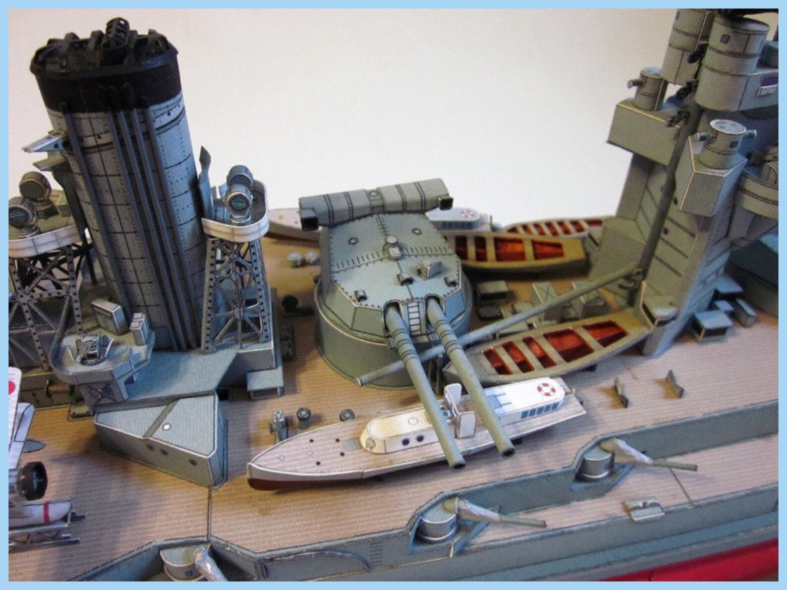 IJN Fuso Japanese BattleShip PaperCraft Paper Color Model | Etsy