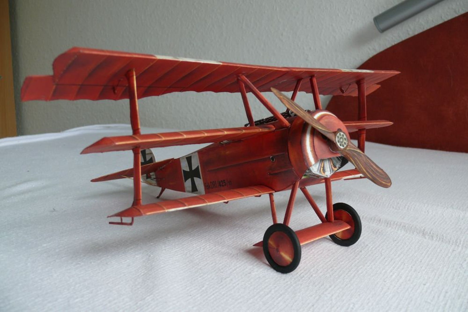 Fokker Dr.1 Red Baron Triplane Fighter Aircraft Papercraft - Etsy Singapore