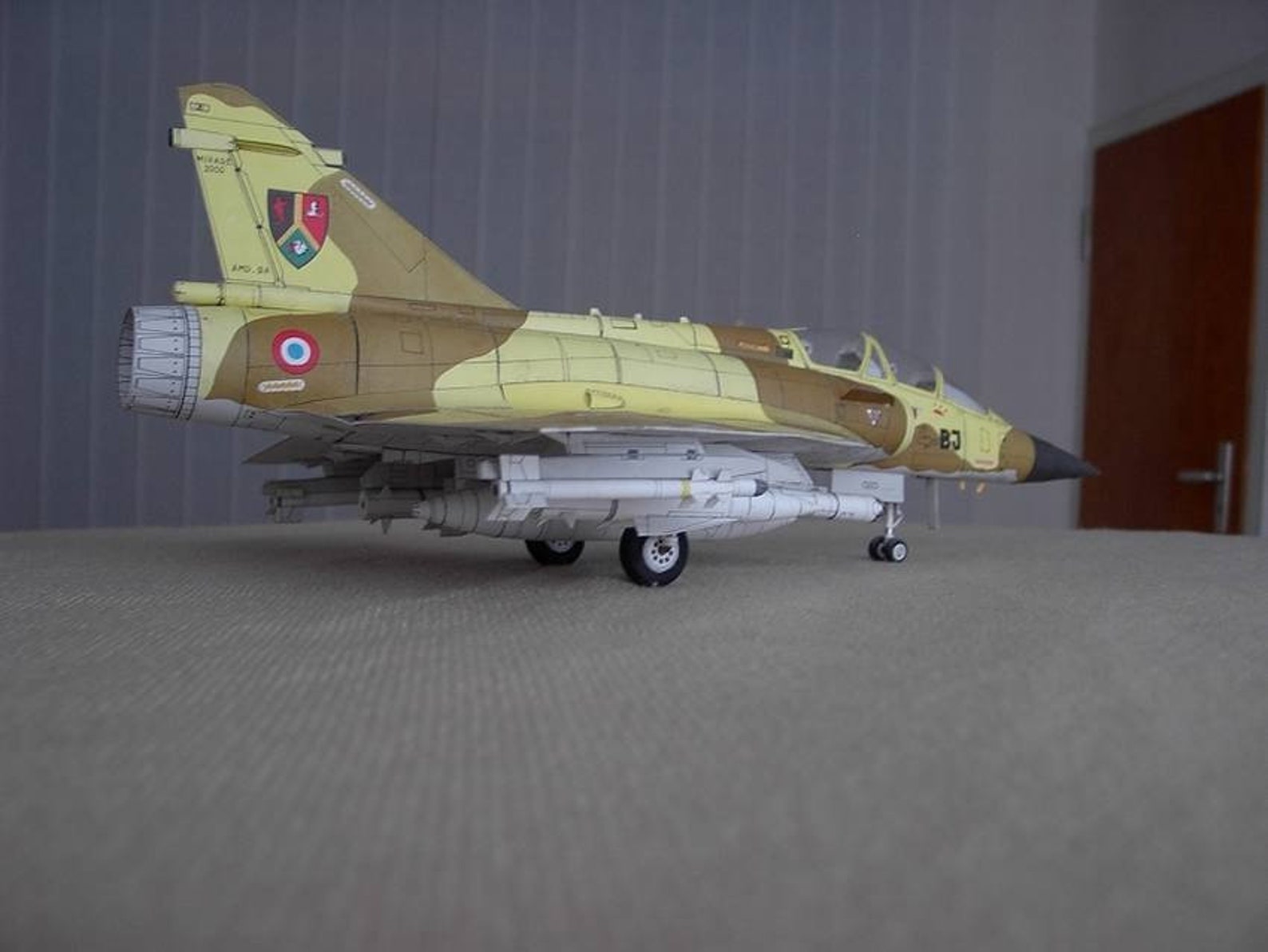 Mirage 2000 Aircraft PaperCraft Paper Color Model Plans y | Etsy