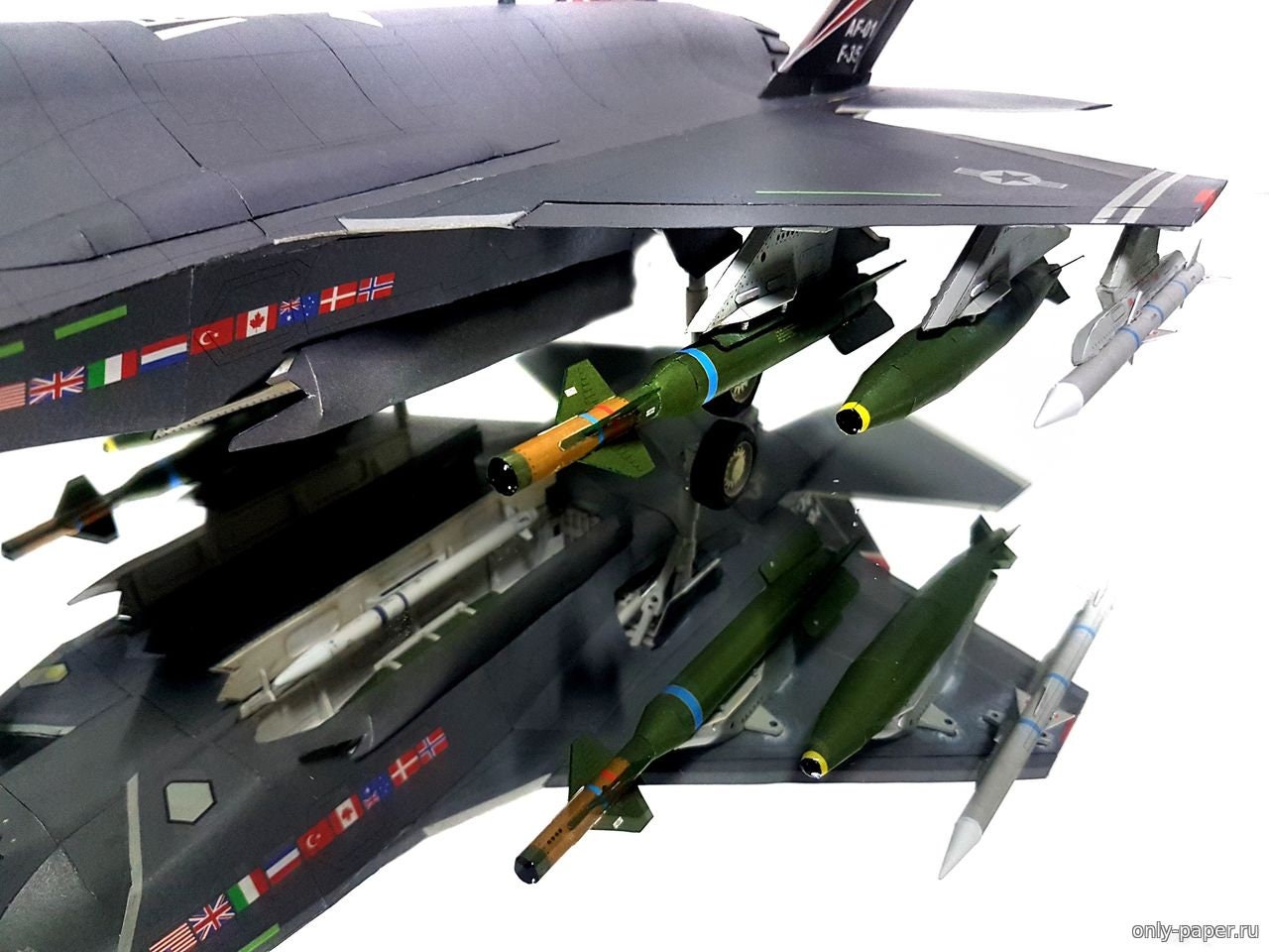 F-35 Lightning II Attack Fighter Aircraft Plane 3D PaperCraft | Etsy España