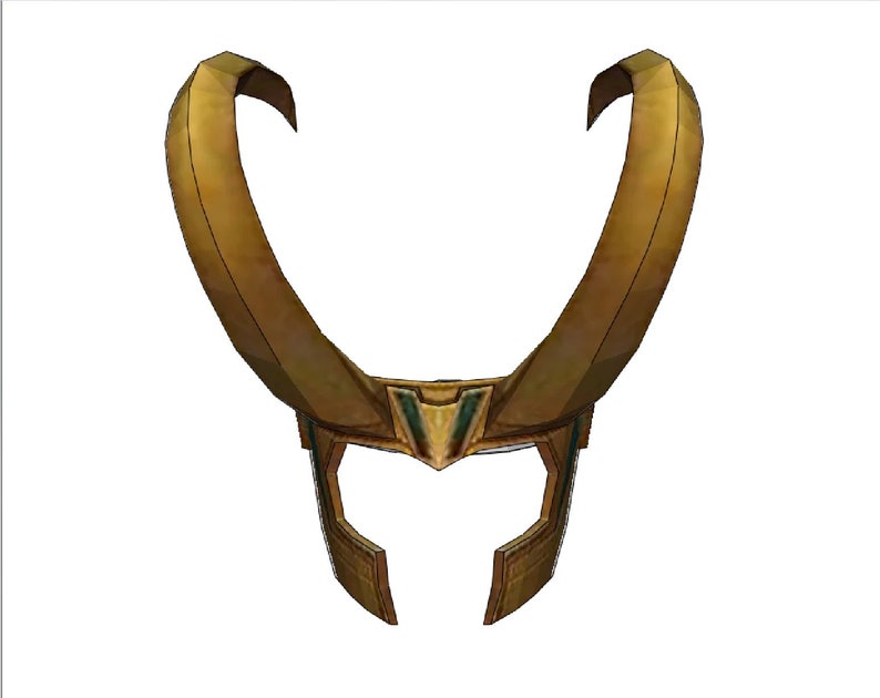 Loki Helmet Papercraft 3D Paper Model Mask Paper Craft - Etsy
