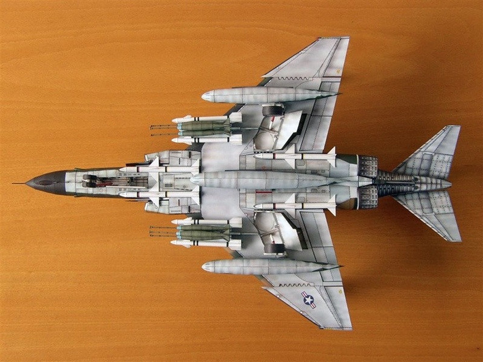 F-4 Phantom Aircraft PaperCraft Paper Color Model Plannen & | Etsy ...