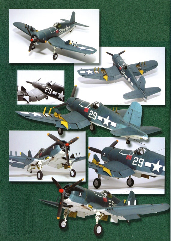 Craft Supplies & Tools Kits & How To Printing & Printmaking F4U Corsair ...