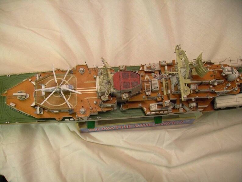 Sovremenny Class Destroyer Soviet Battle Ship Papercraft Paper - Etsy
