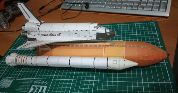Paper Space Shuttle Model