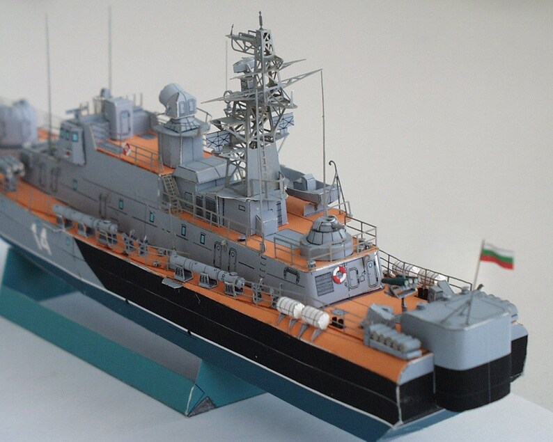 Papercraft 3d Paper Model Ship Paper Craft Ship Digital Etsy Canada