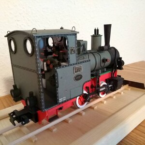 Steam Locomotive Train Papercraft Paper Color Model Plans & | Etsy Canada