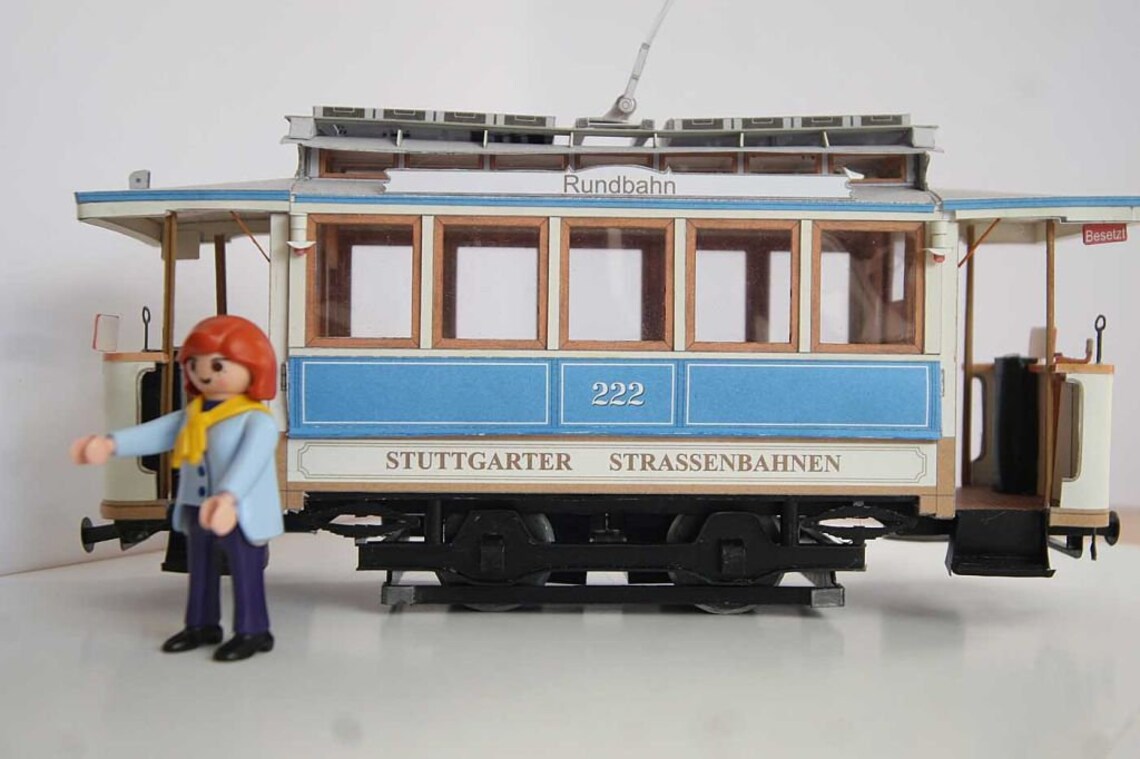 Stuttgart Tram Train Papercraft Paper Color Model Plans & - Etsy UK