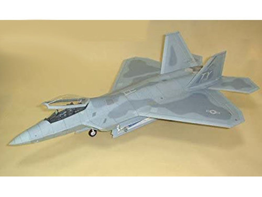 F-22 Raptor Attack Fighter Aircraft 3D Papercraft Paper Color - Etsy UK