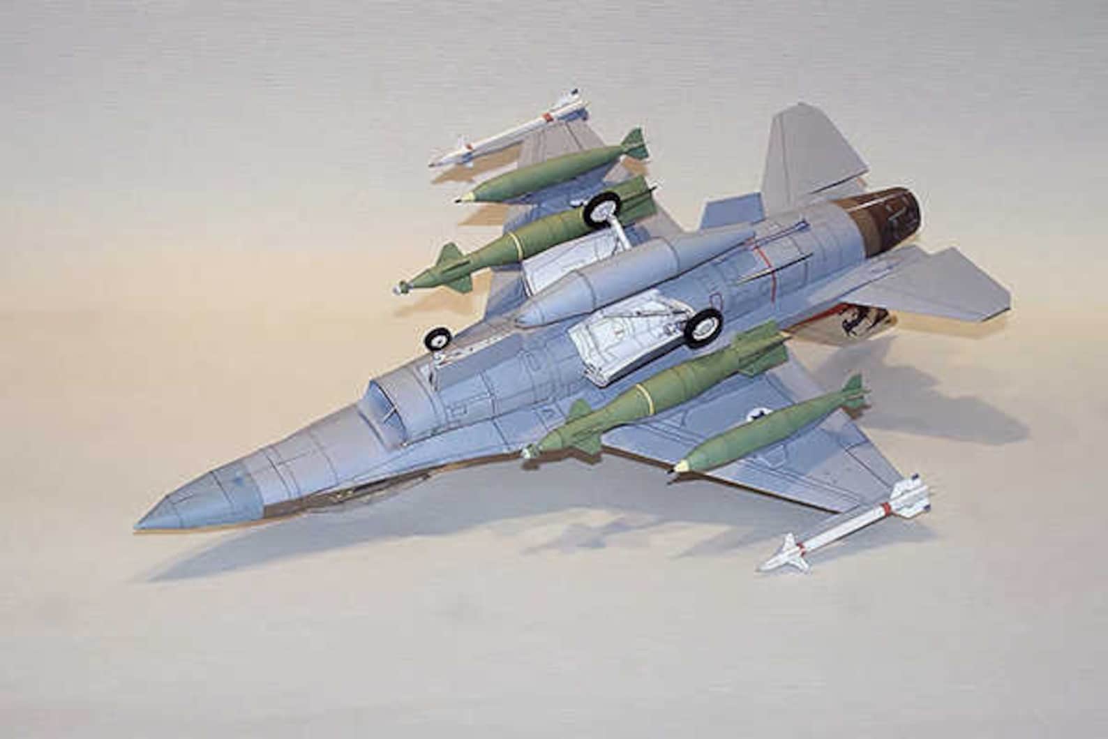 F-16 Falcon Fighter Attack Aircraft PaperCraft Plane 3D Paper | Etsy