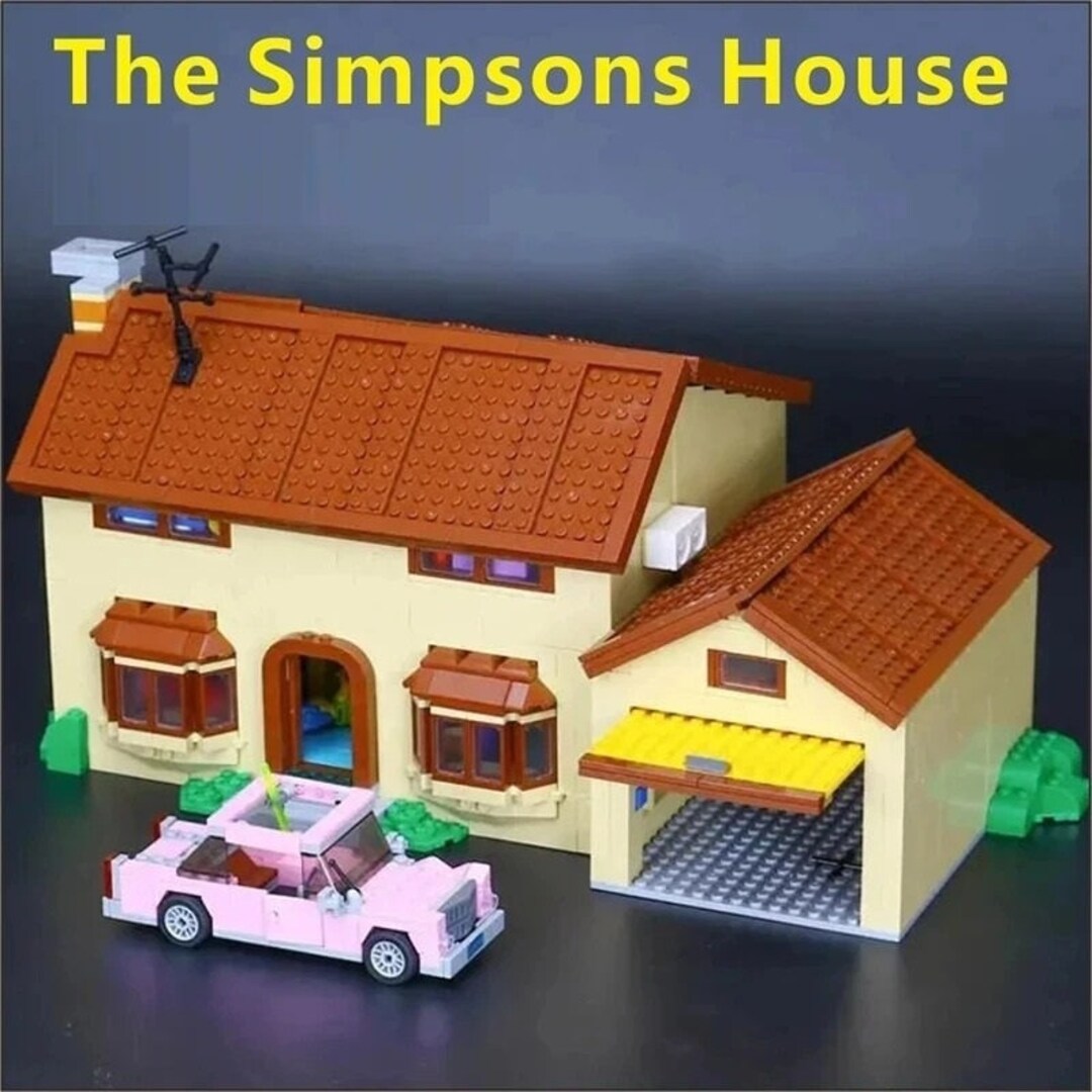The Simpsons House & Kwik E-mart Supermarket Model Building Blocks ...