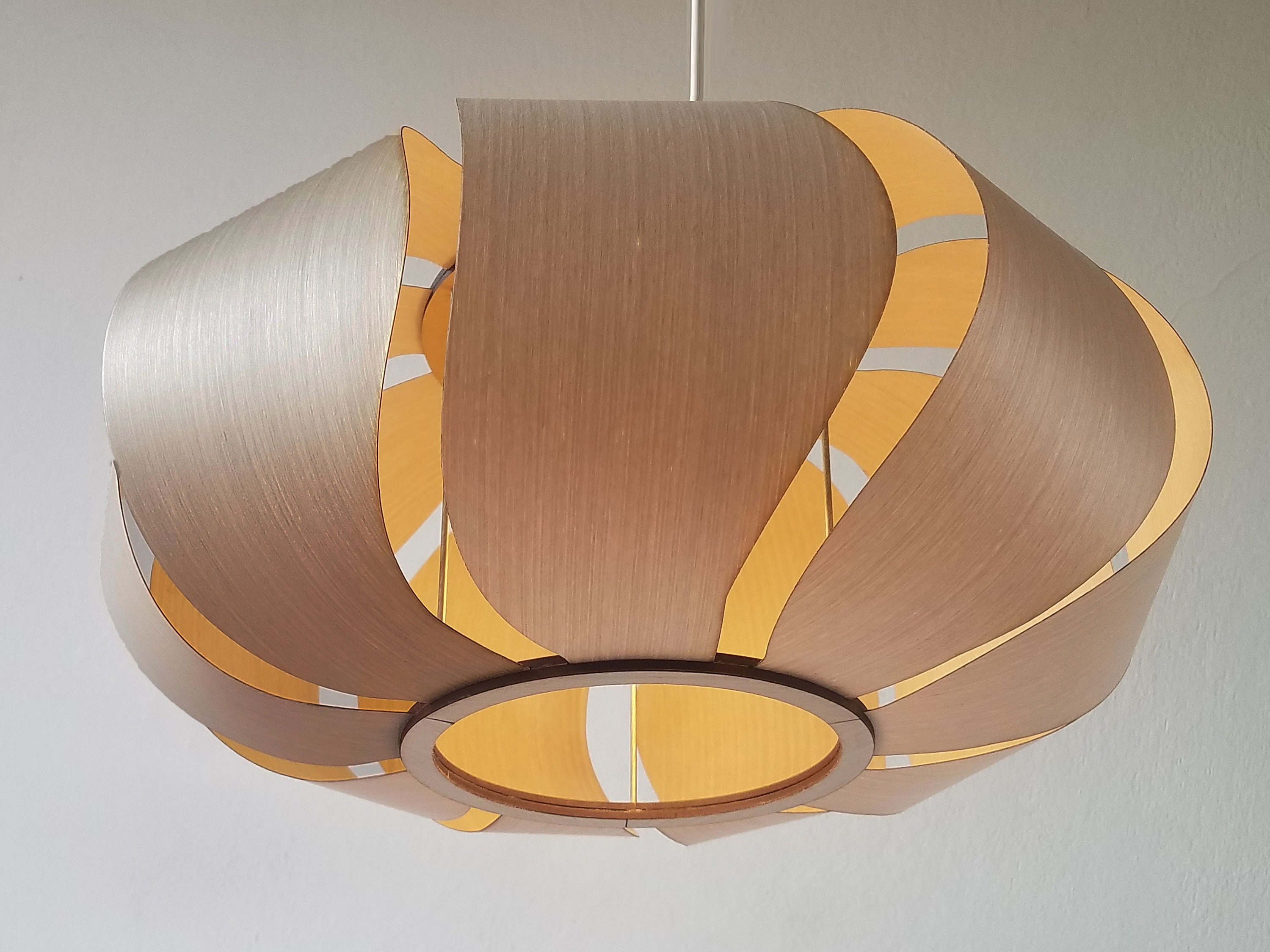 Lamp Shade Pendant light Pendant lamp Wood pendant light | Etsy