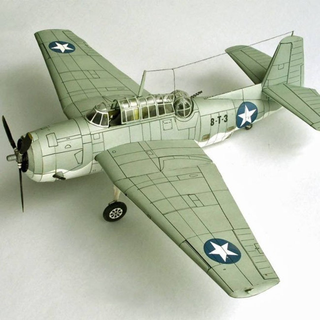PaperCraft avion modèle en papier 3D avion en papier plans - Etsy France