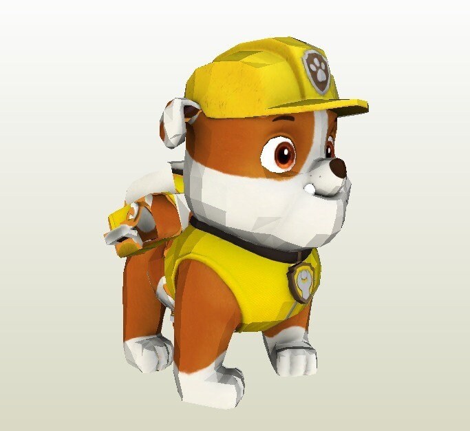 Paw Patrol Papercraft 3D Paper Model Paper Craft Paper - Etsy Norway