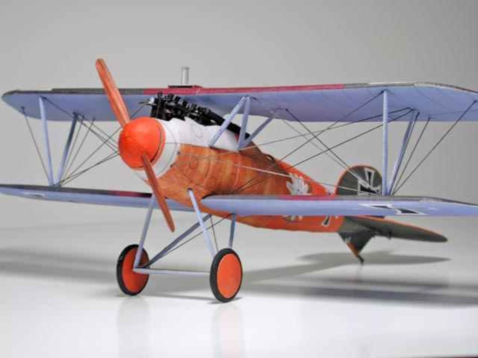 Albatros D V Biplane Aircraft PaperCraft 3D Paper Color Model - Etsy France