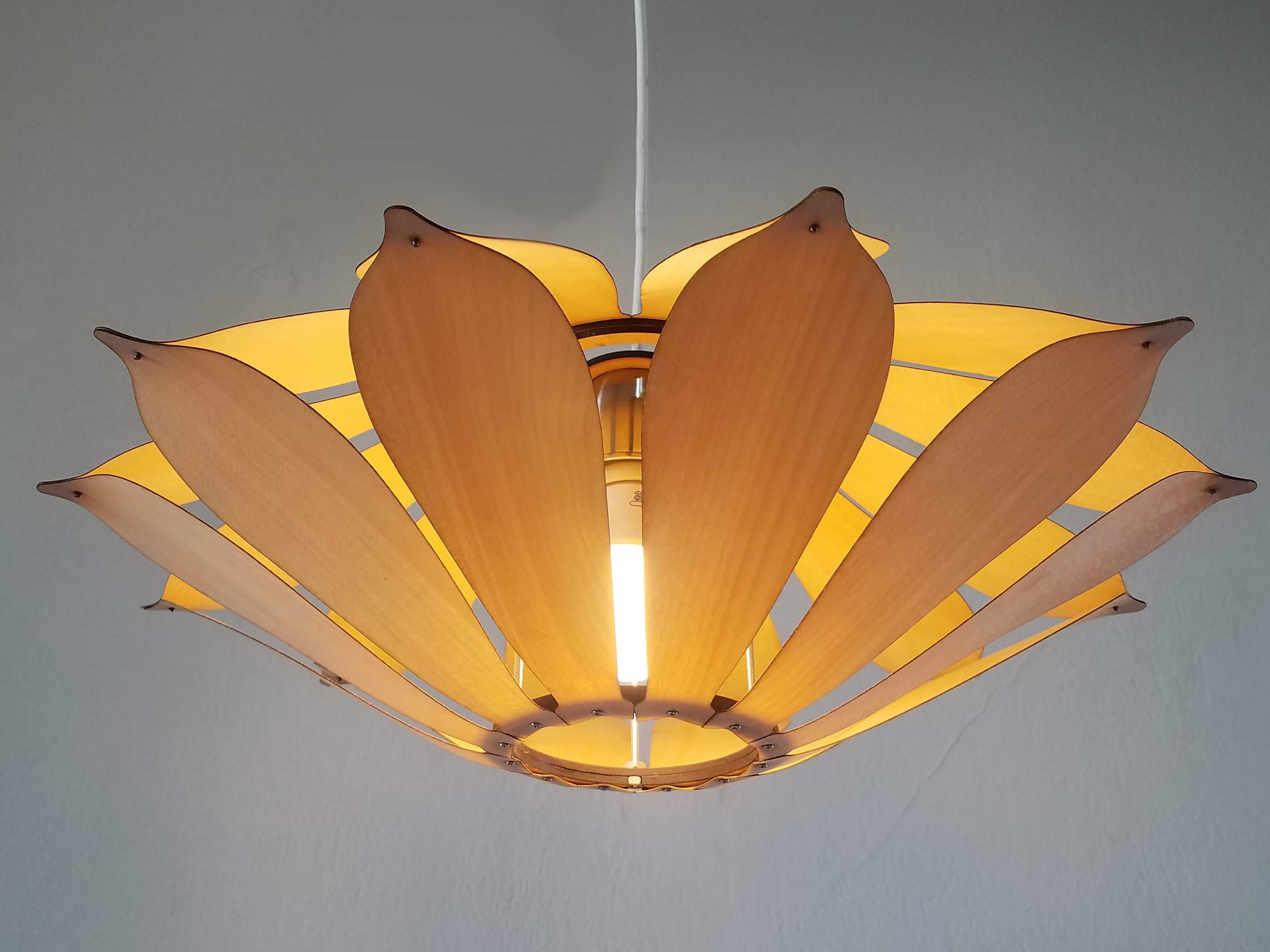 Wood Pendant Light Wood Pendant Lamp Lamp Shade Chandelier - Etsy