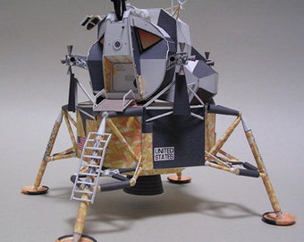 Lunar Lander Paper Model - Etsy