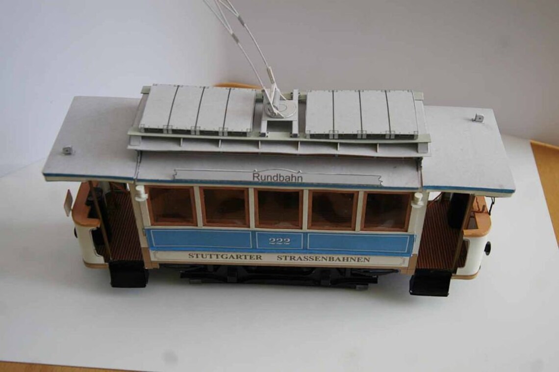 Stuttgart Tram Train Papercraft Paper Color Model Plans & - Etsy UK