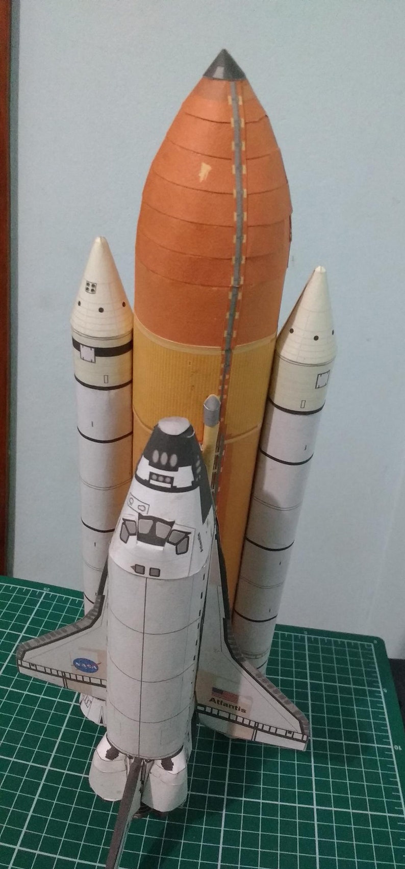 Atlantis Space Shuttle PaperCraft Paper Color Model Plans & | Etsy