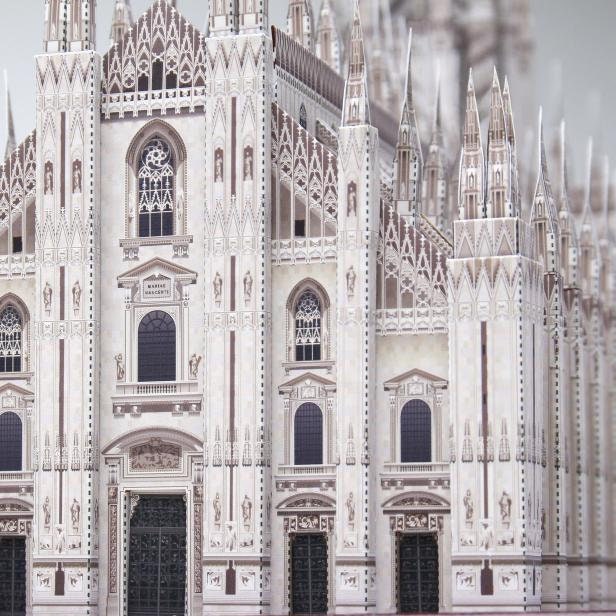Basilica of Milan Cathedral Papercraft Paper Color Model Plans - Etsy UK