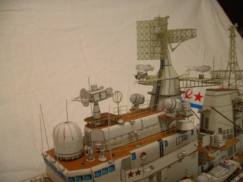 Sovremenny Class Destroyer Soviet Battle Ship Papercraft Paper - Etsy