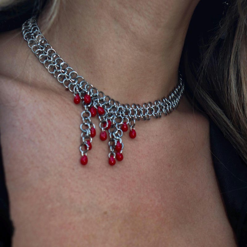 Vampire Bite Choker - Etsy