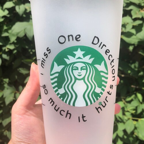 One Direction Inspired Starbucks Reusable Cold Cup - Etsy