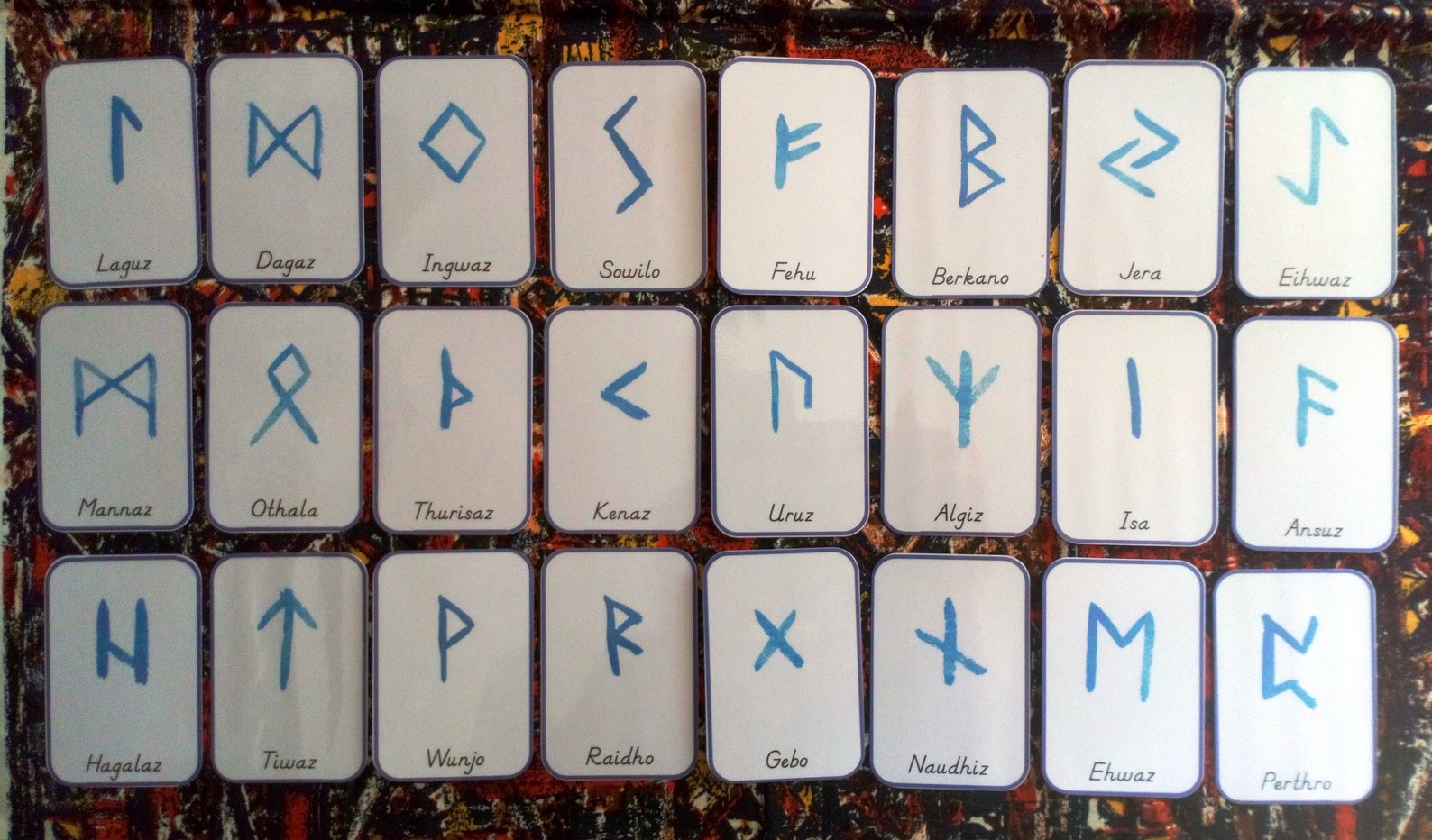 PRINTABLE Rune flashcards rune nomenclature cards Rune 3 - Etsy España
