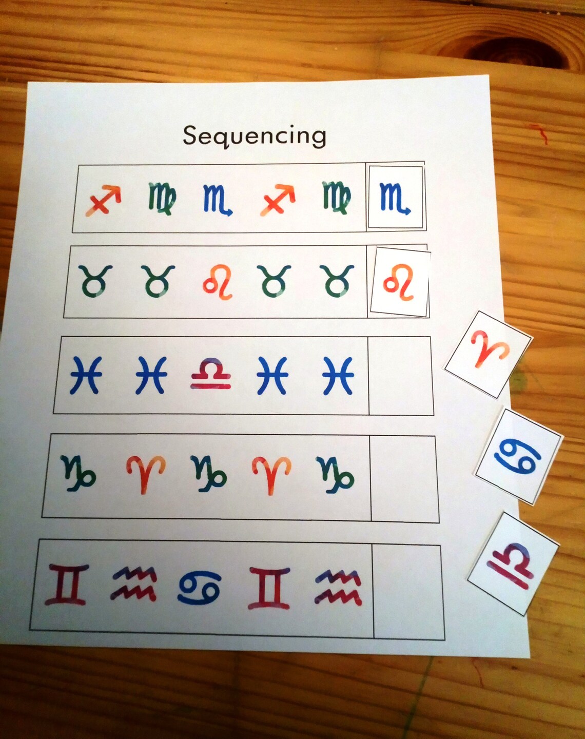 PRINTABLE Zodiac Themed Activity Pack - Etsy New Zealand