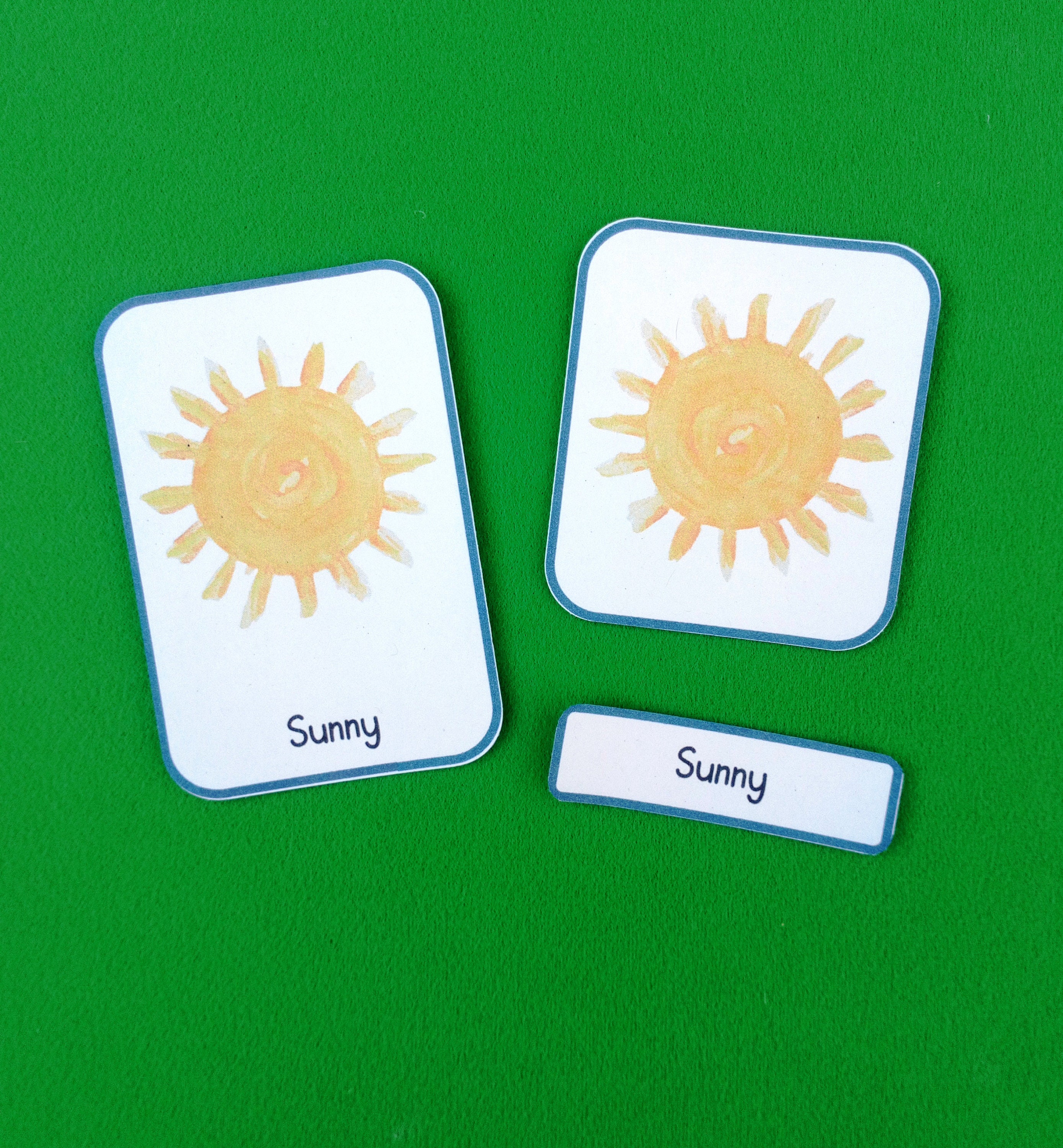 PRINTABLE Weather Flashcards and 3 Part Nomenclature Cards Set - Etsy