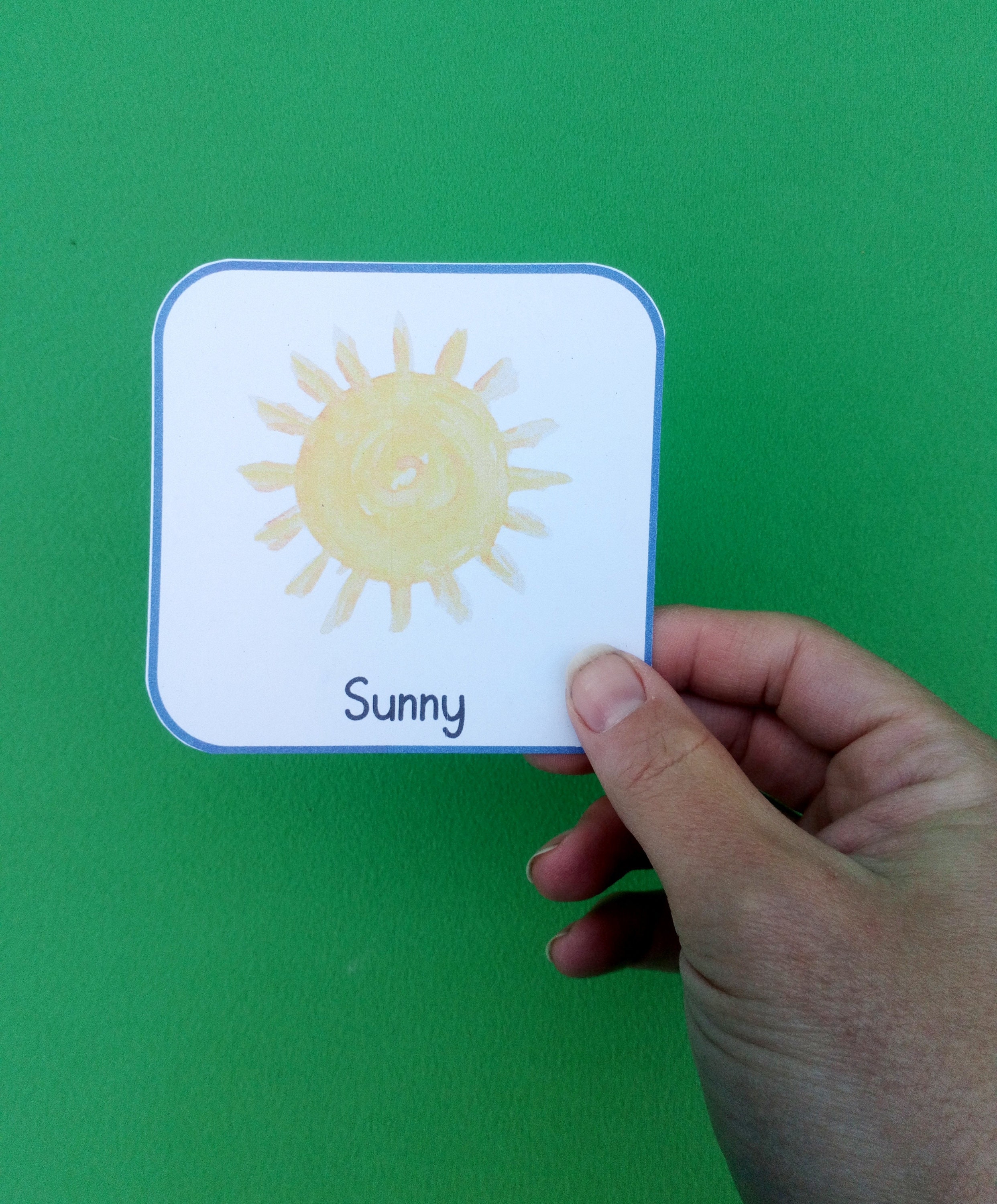 PRINTABLE Weather Flashcards and 3 Part Nomenclature Cards Set - Etsy