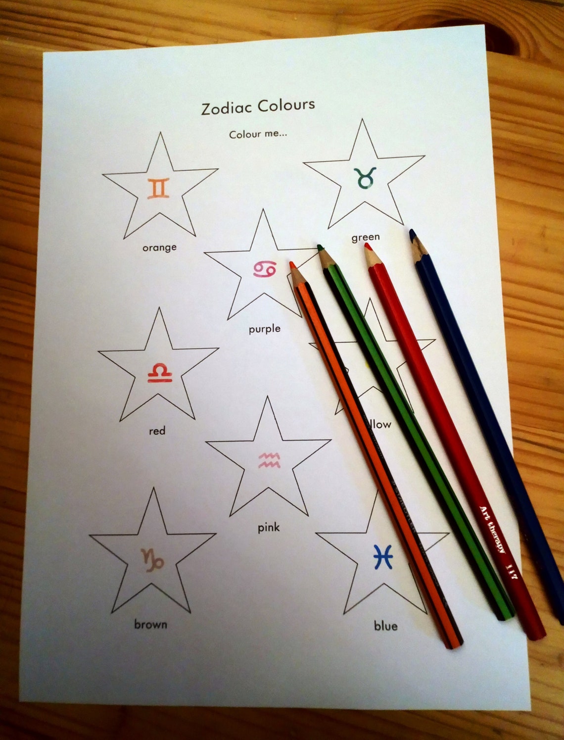 PRINTABLE Zodiac Themed Activity Pack - Etsy New Zealand