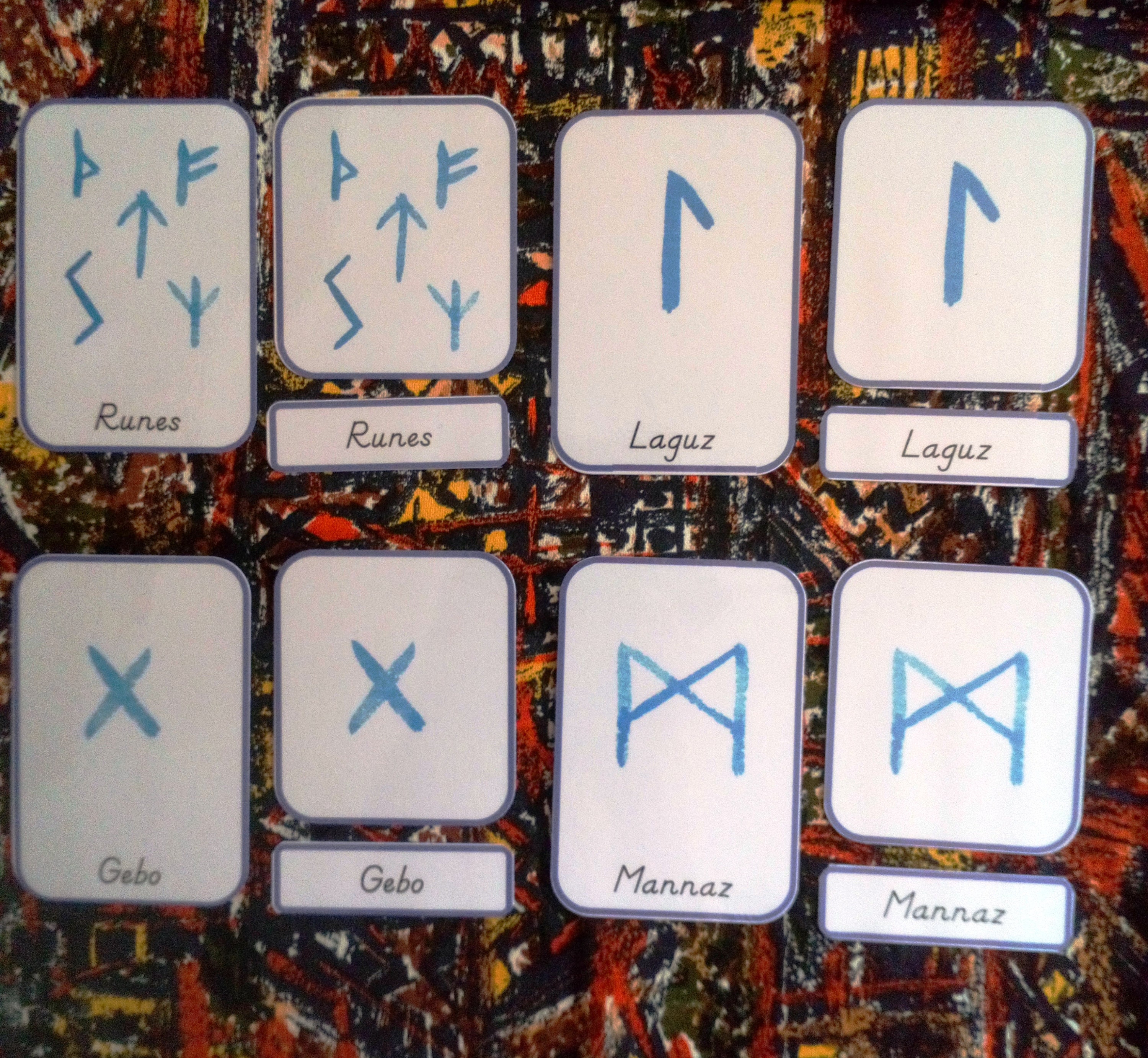 Rune Flashcards Rune Nomenclature Cards Rune Cards Rune 3 | Etsy