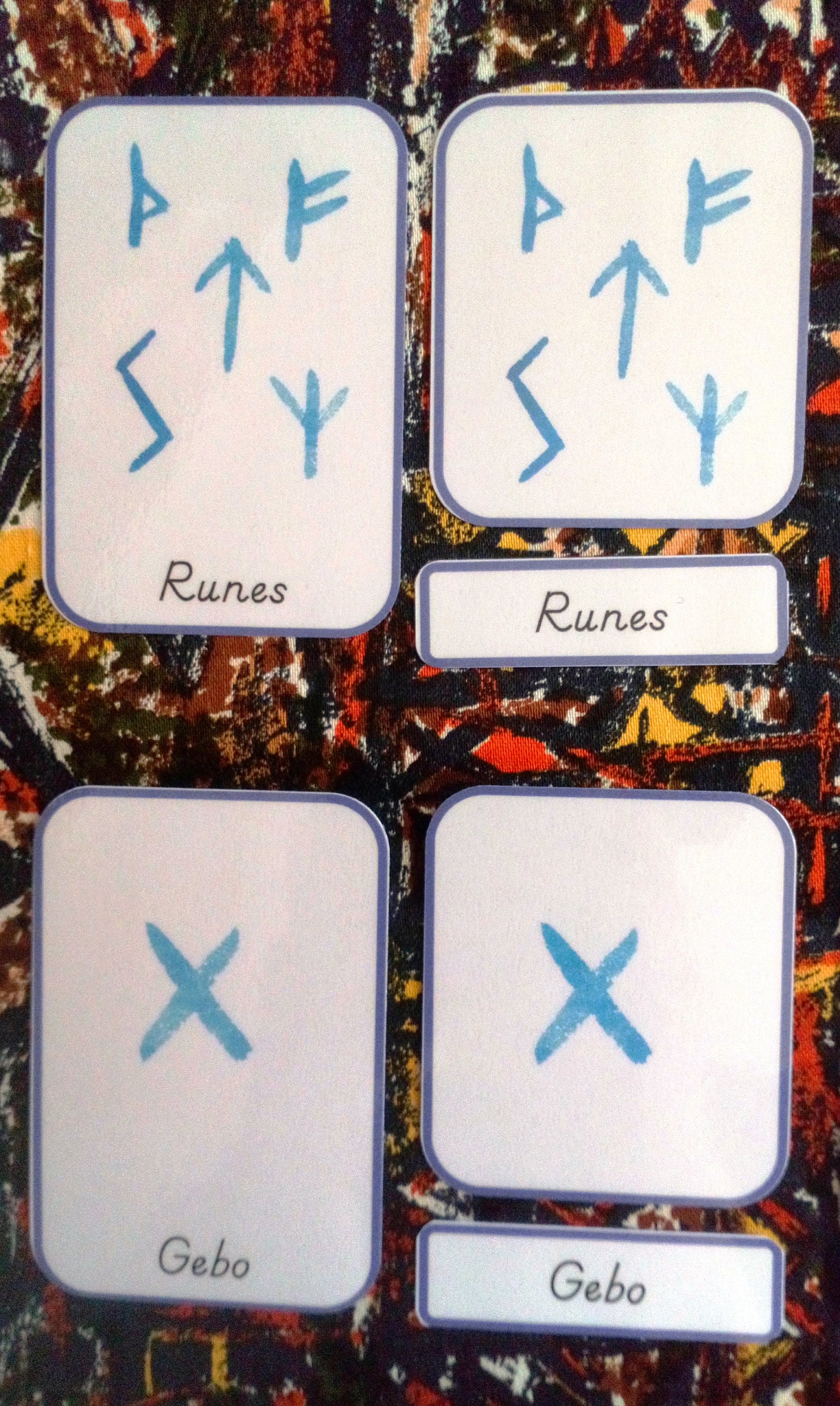 Rune Flashcards Rune Nomenclature Cards Rune Cards Rune 3 | Etsy