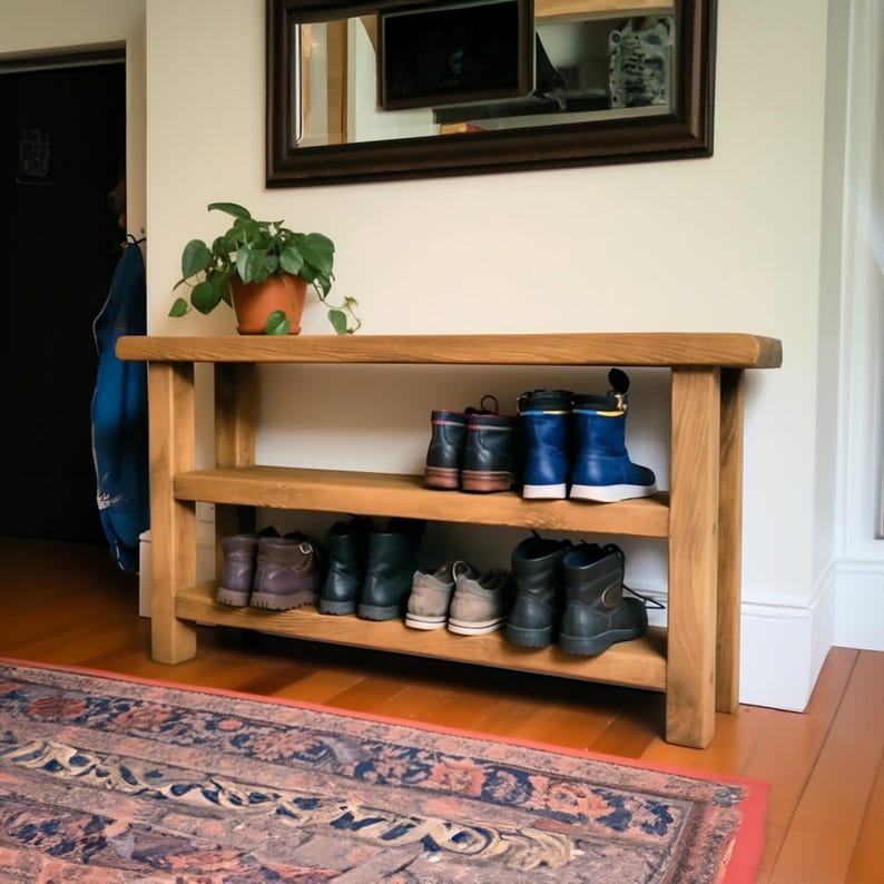 Rustic Shoe Storage Bench Shoe Storage Shoe Bench Shoe Rack Shoe ...
