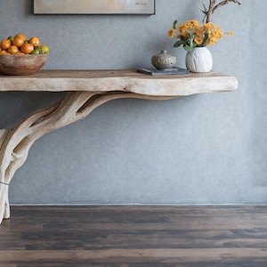 Rustic Entry Way Table Farmhouse Wooden Console Furniture Modern Side ...