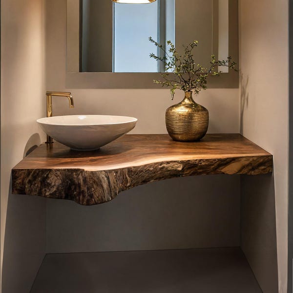 Live Edge Vanity - Etsy