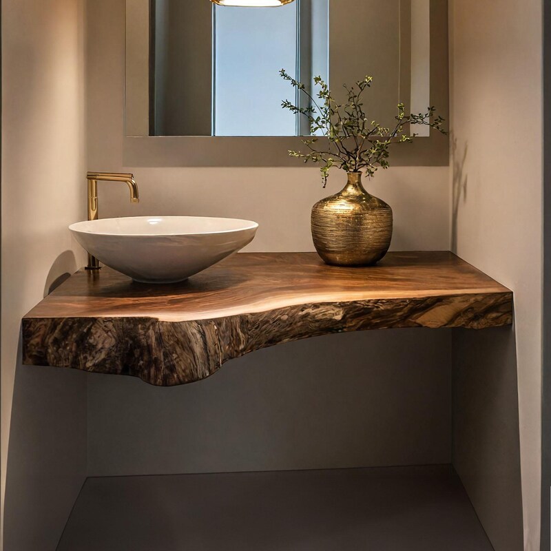 Live Edge Bathroom Vanity Top - Etsy