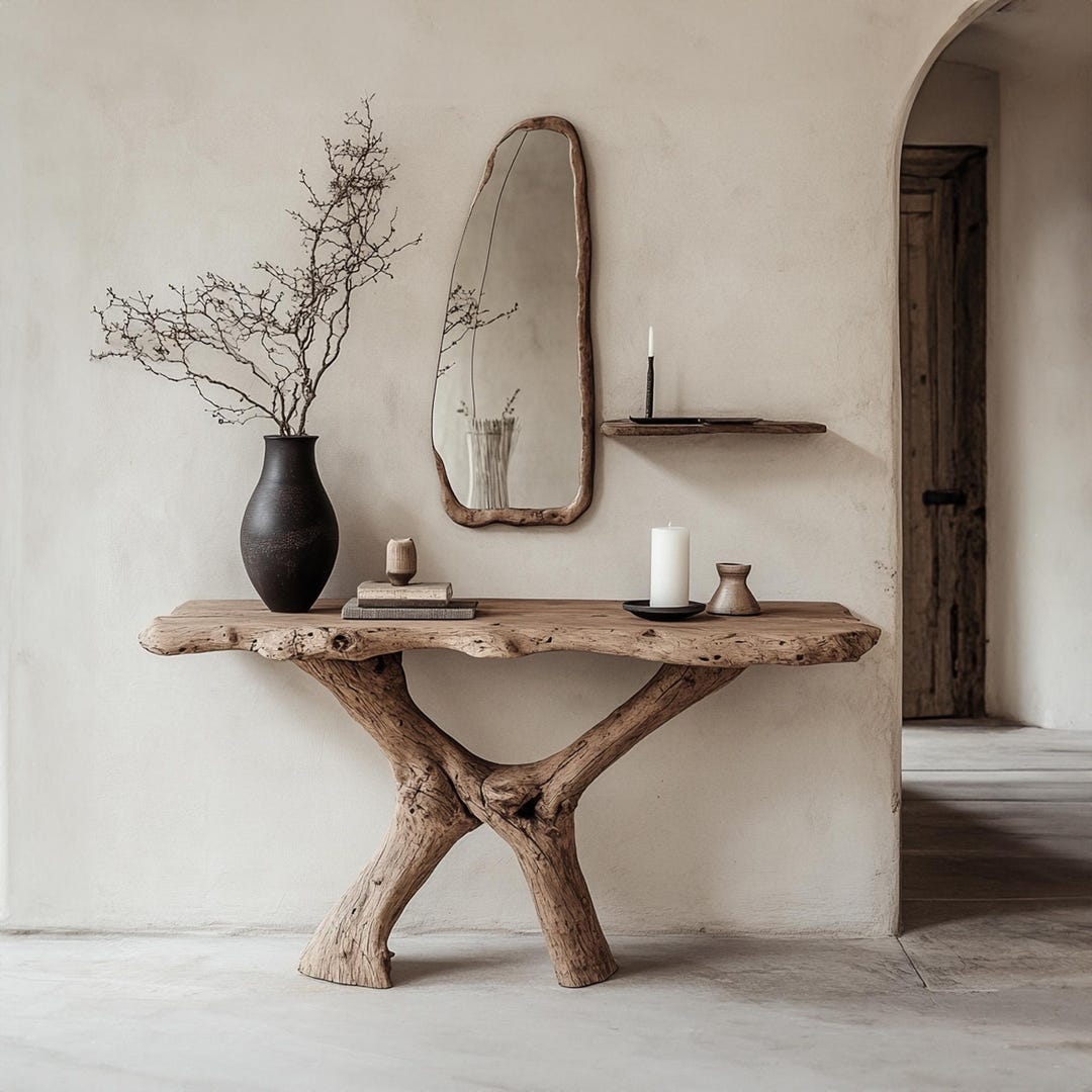 Rustic Side Table Console Table Modern Custom Console Table Farmhouse ...