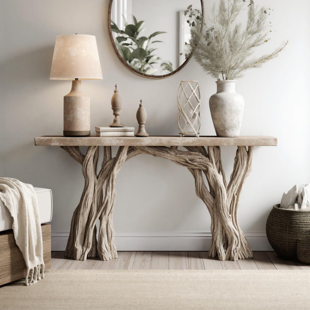 Farmhouse Console Table Rustic Console Table Custom Console Table Wood ...
