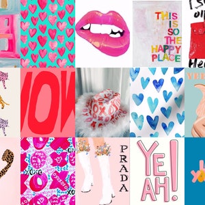 Preppy Vibes Wall Collage 30pc Digital Download - Etsy