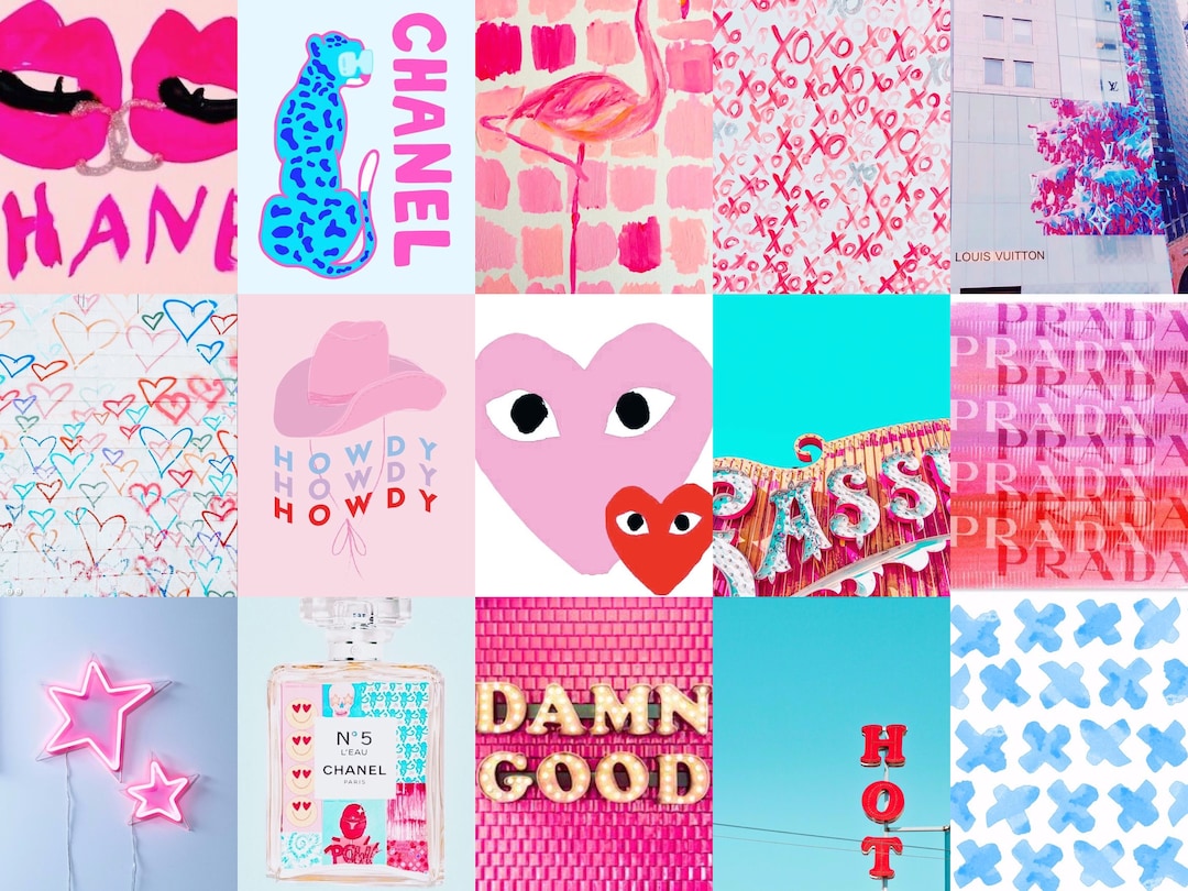 Preppy Vibes Wall Collage 30pc Digital Download - Etsy