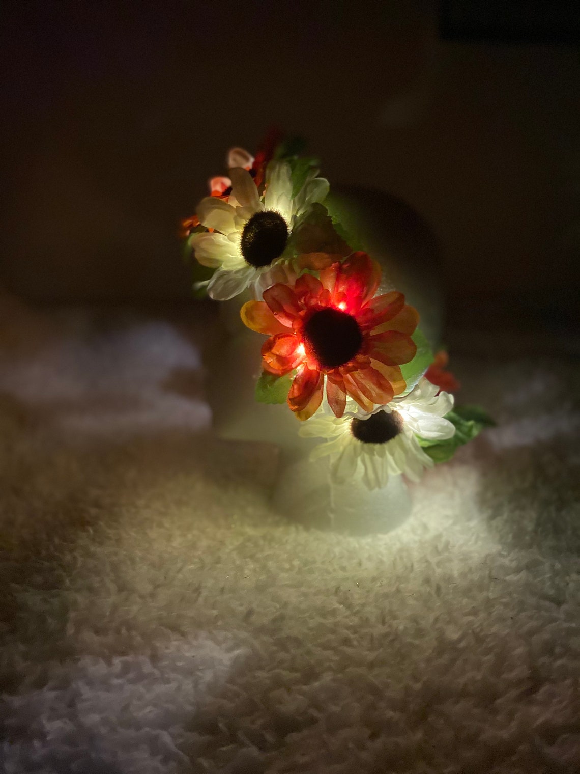 Sunflower Glowing Flower Crown Festival Crown Fairy Crown | Etsy