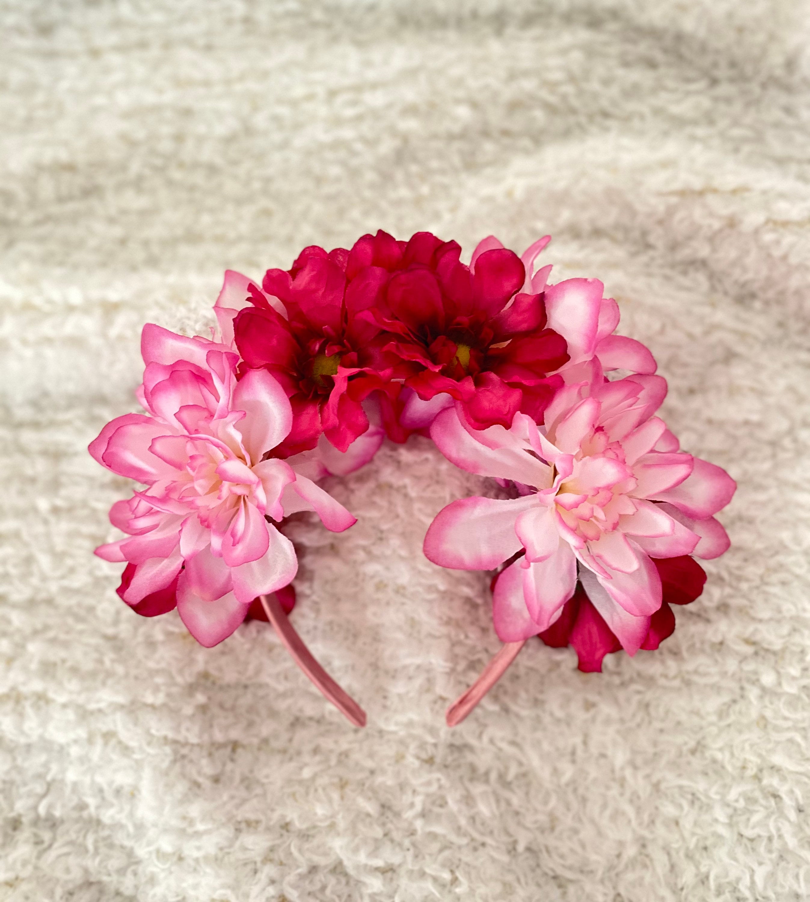 Flower Headband, Flower Crown, Festival Crown, Floral Headwear, Boho ...