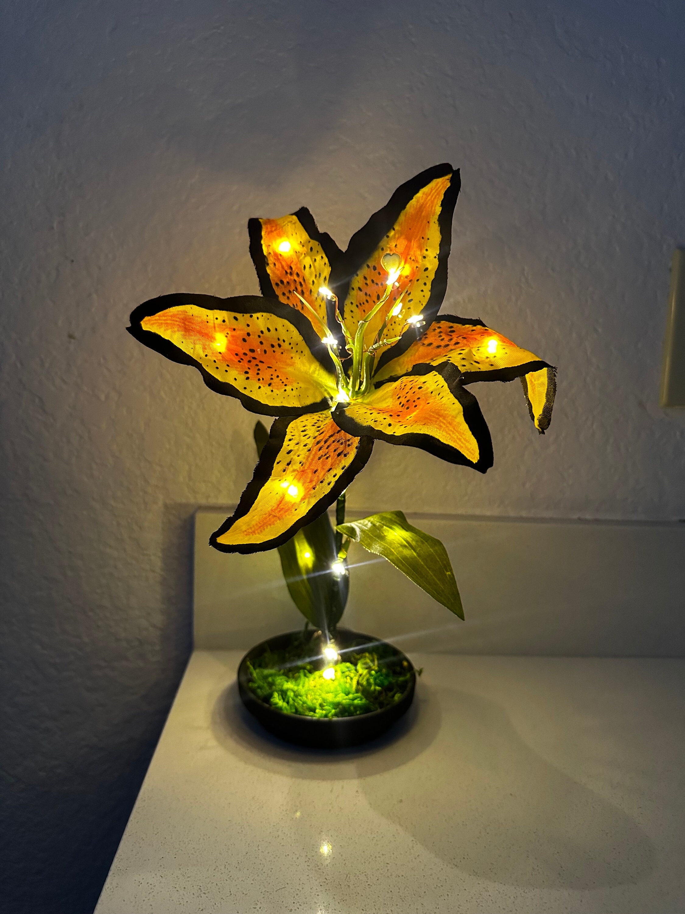 Glowing Sunnydelion Flower, Enchanted Flower Lamp, Home Decor, Flower ...
