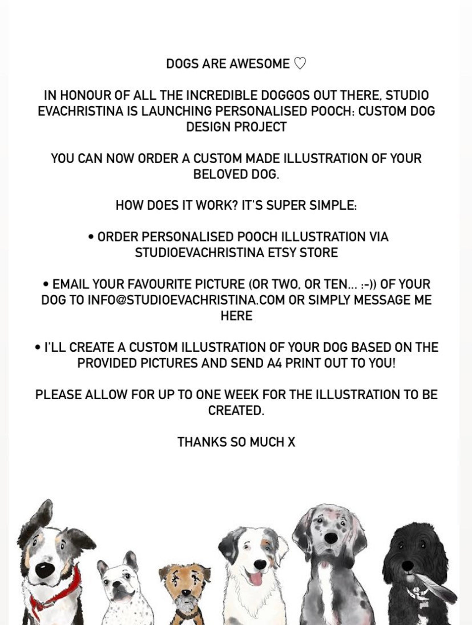 Personalised Pooch: Custom Dog Design - Etsy